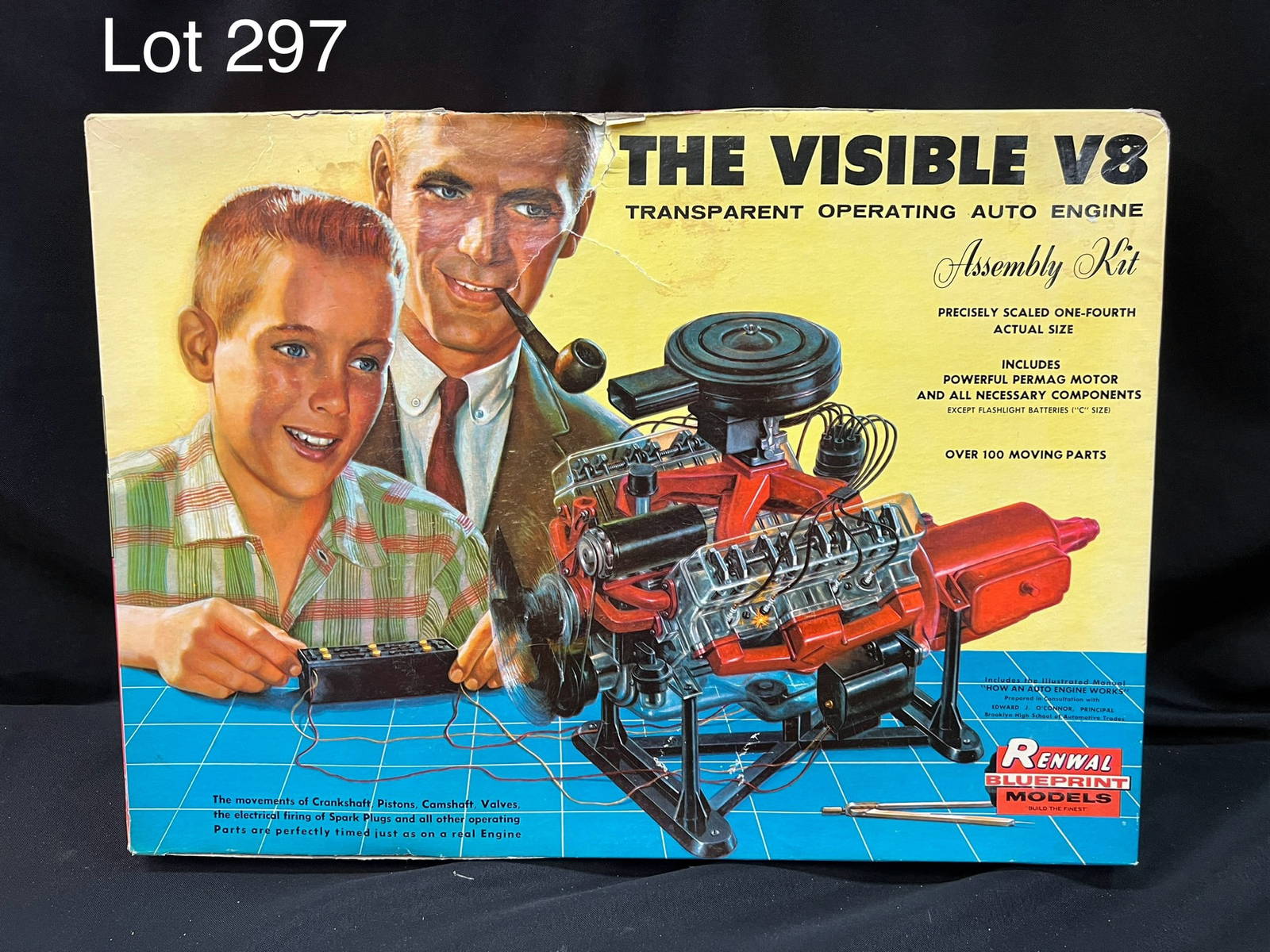 1960s Visible V8 Transparent And Operating Auto Engine Assembly Kit Auction