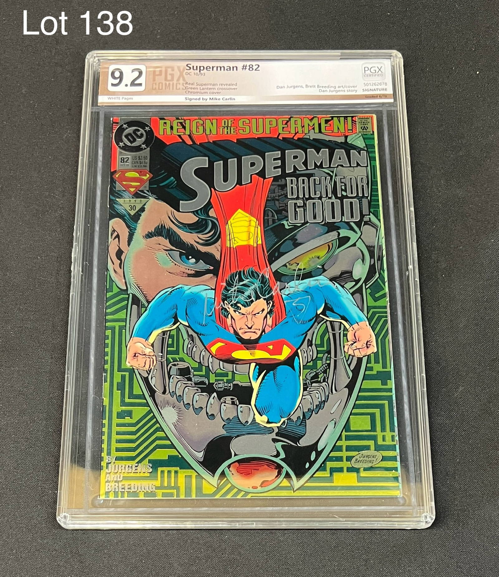 Superman #82 Pgx 9.2 White Auction