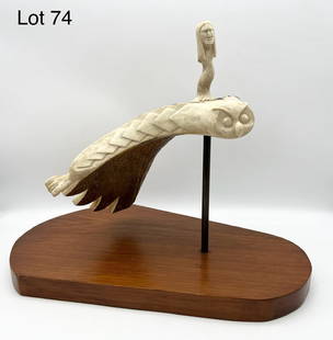 Carved Moose Antler Display Auction