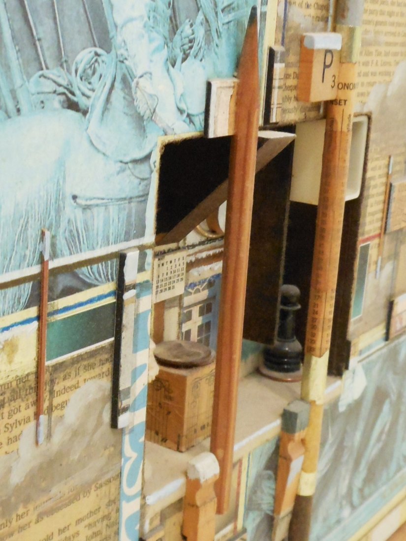 Framed Collage Roderick Slater "Passing Words"