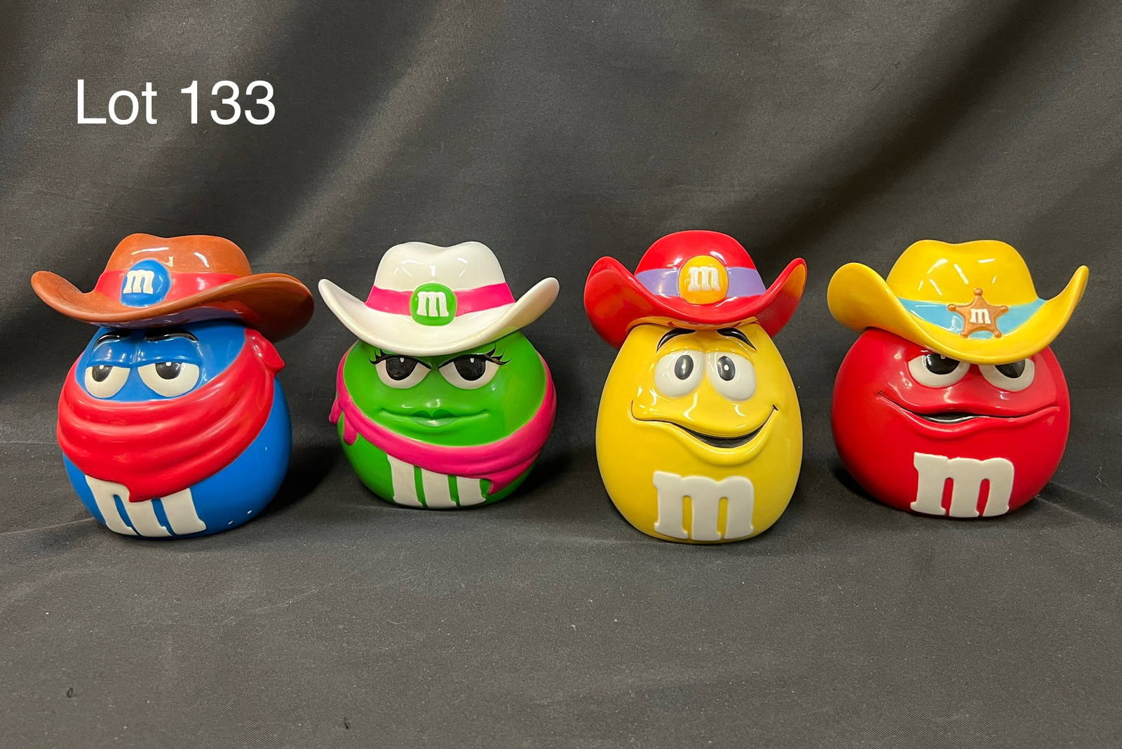 Buy Collection Of M&m Cowboy Jars | Embassy Auctions International In Pa