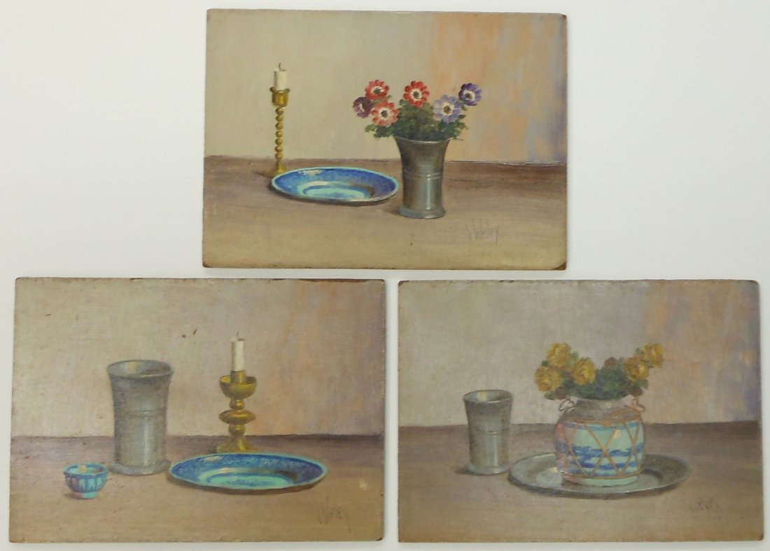 Lot of 3 V. Weley Oils on Panel Listed Artist - Feb 20, 2013 | Embassy ...