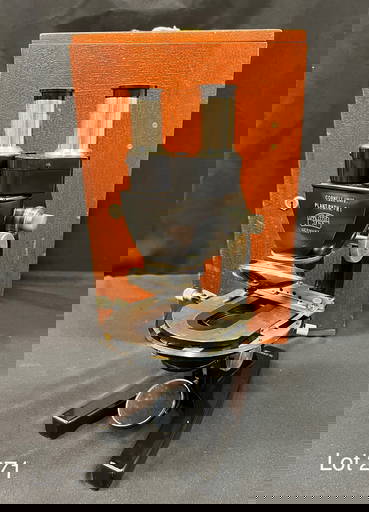 1940's Carl Zeiss Microscope With Custom Carry Case