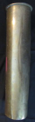 Militaria; Vintage Wwi Brass Artillery Shell Casing Inscribed 1910 Gg63 ...