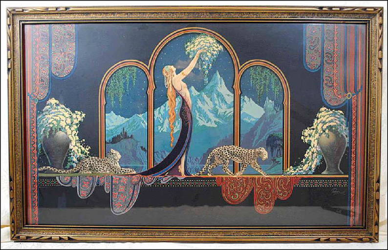 "goddess Of The Mountains" Fred Packer, After Erte