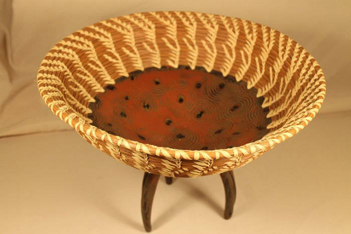 Lee Sipe Contemporary Basket/pottery Pc