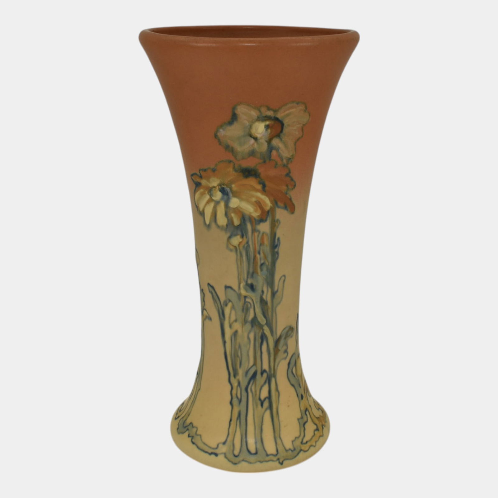 Weller Hudson Rochelle 1920s Vintage Art Pottery Vase Leffler Auction