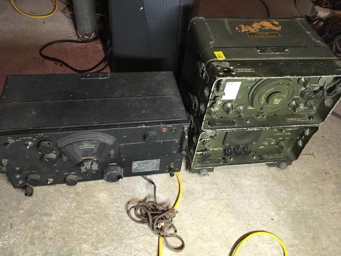 2 Army Radio Recievers And Power Supply