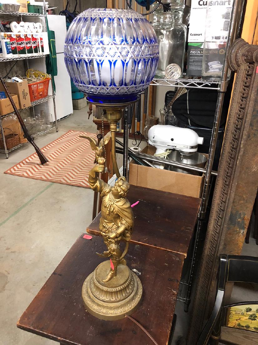 Victorian Newel Post Lamp