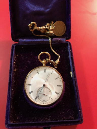 Gold Geneva Pocket Watch