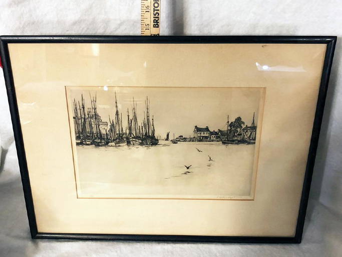 Original Etching, R. Stephens Wright