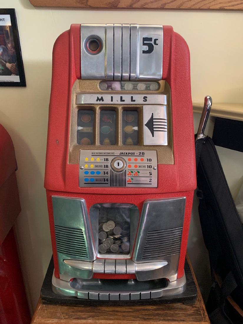 1940s Mills Nickel Slot Machine