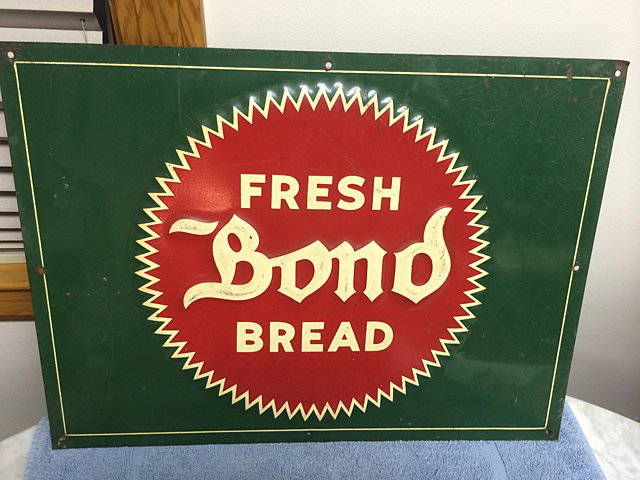 Fresh Bond Bread Tin Sign