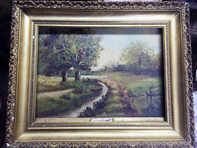 Antique Oil Painting, Signed James Purcell