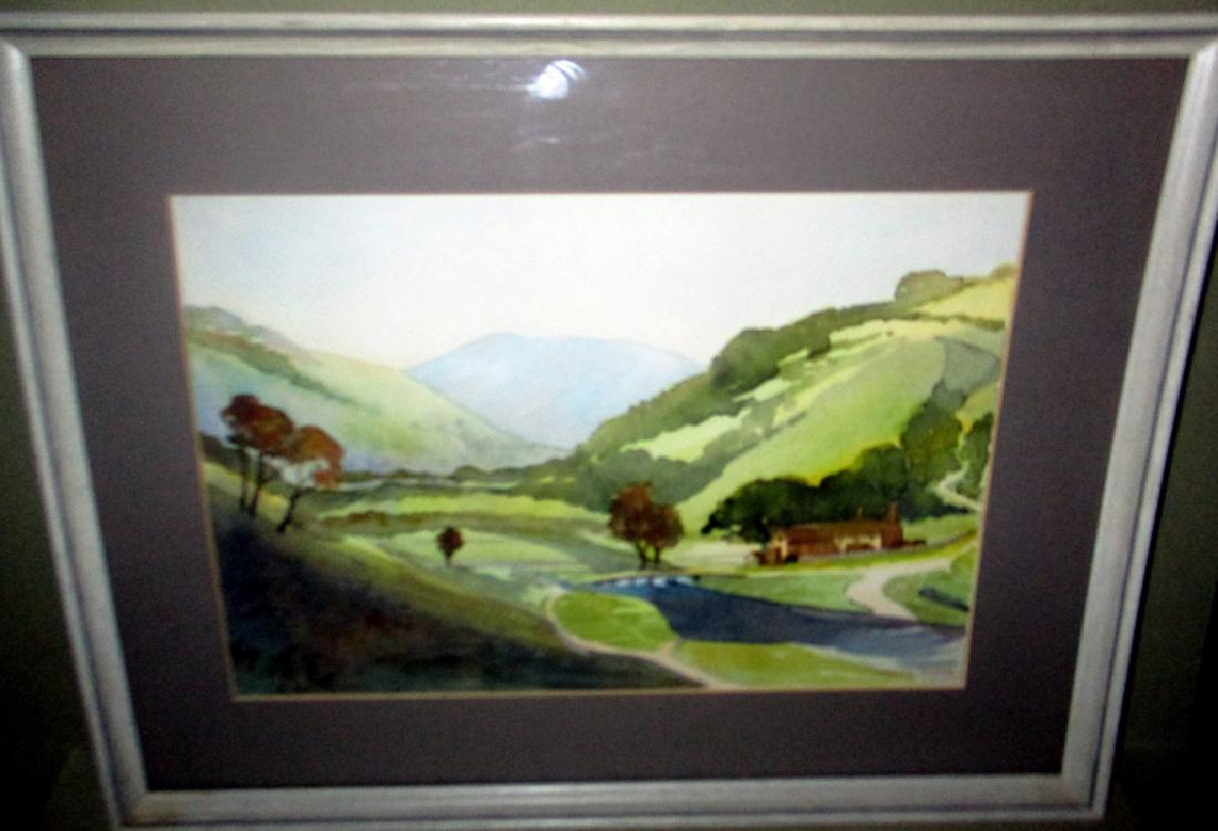 Landscape Watercolor by Charles Evison