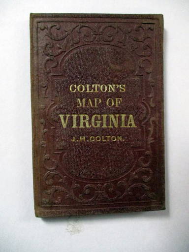 Colton's Map Of Virginia, 1861, Civil War