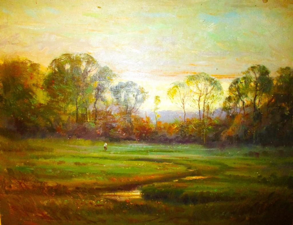 Early Oil Painting By Wayne Morrell (rockport) Auction