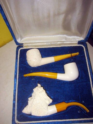 Set Of 3 Meerschaum Pipes