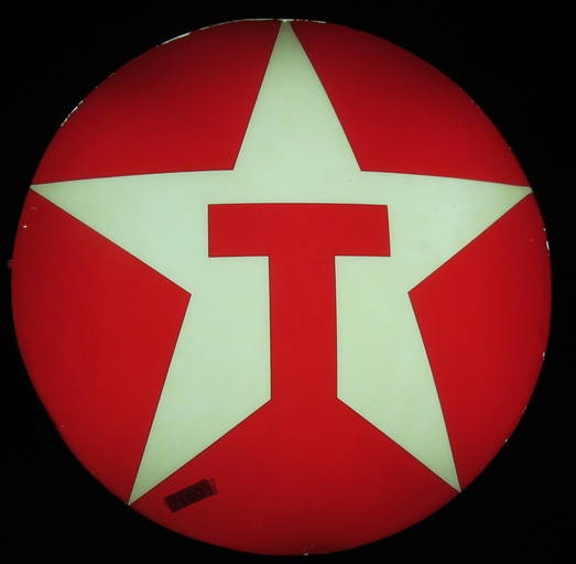 Vintage Texaco Star Round 35" Lighted Sign