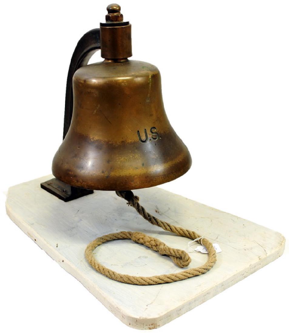 WWII Era US Heavy Bronze Ships Bell