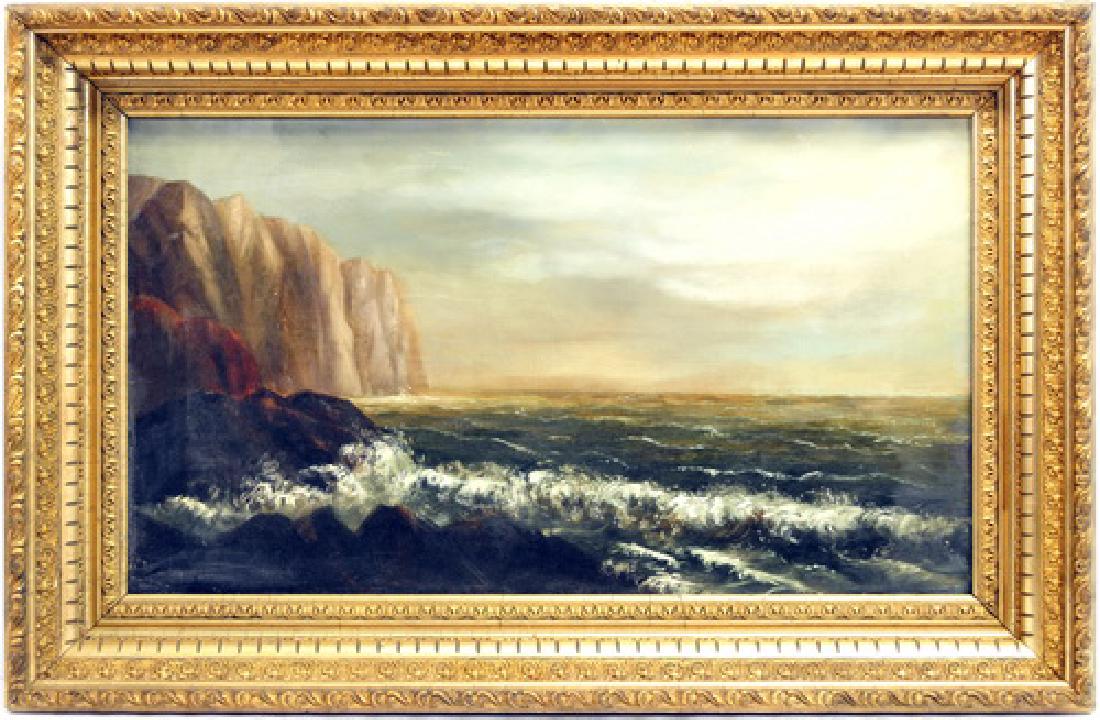 Oil On Canvas of Whitehead Cliff