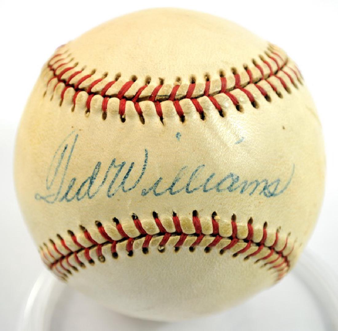 Ted Williams Autographed Baseball Jsa Loa