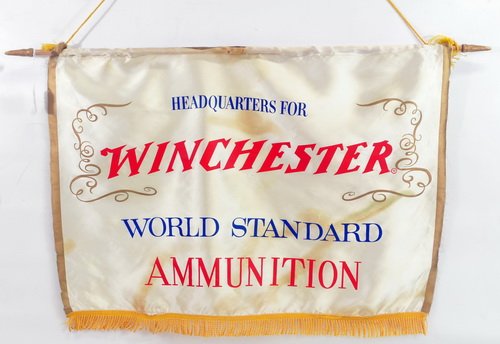 Vintage Original Winchester Dealer Banner