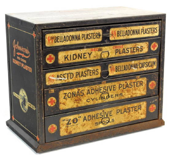 Vintage Johnson & Johnson Metal Plaster Tin