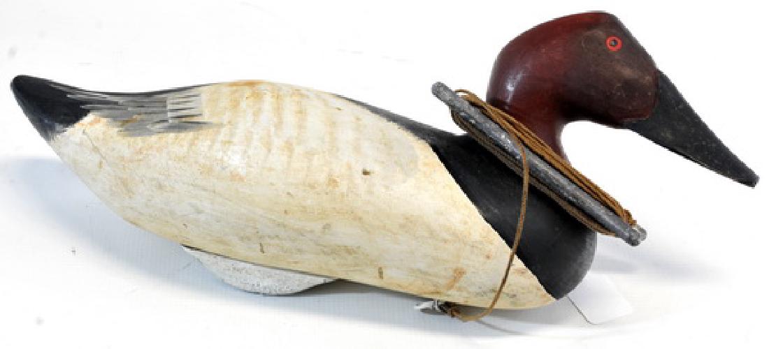 1 Vintage Maine Working Decoy With Lead Weight,