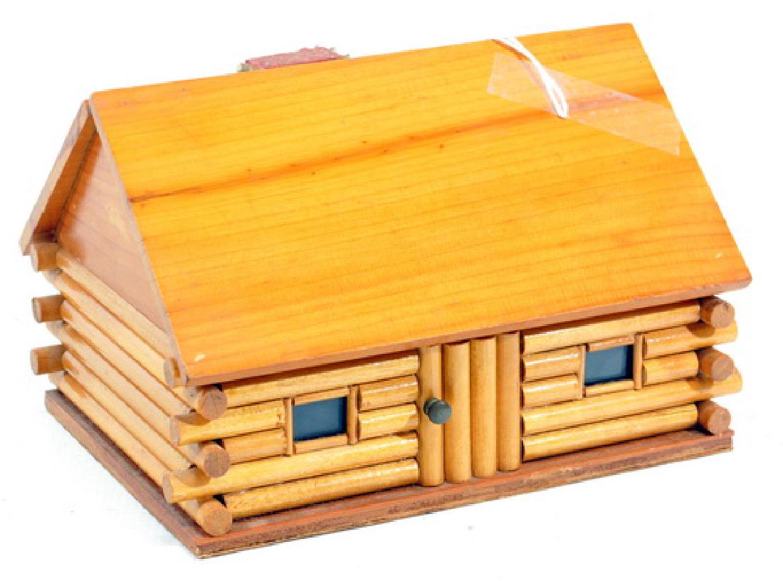 Vintage Maine State Prison Folk Art Jewelry Box