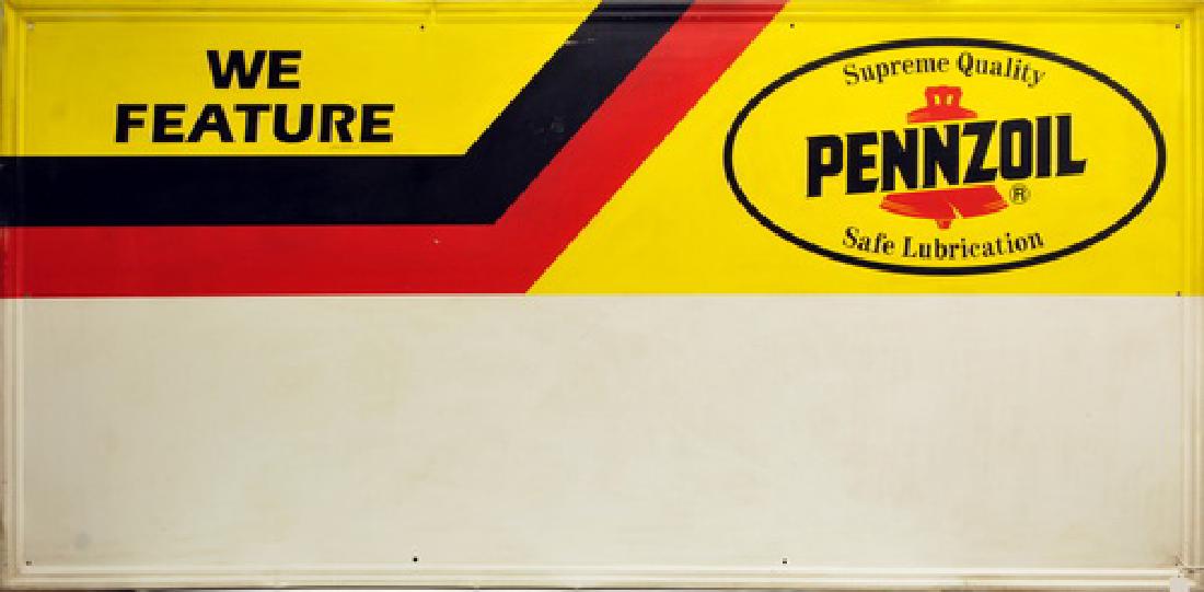 Vintage Large Pennzoil Dealership Sign