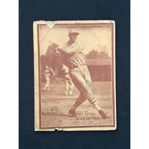 1931 W517 Bill Terry Card Hof