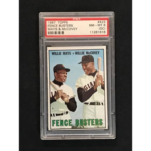 1967 Topps Fence Busters Psa 8 Oc