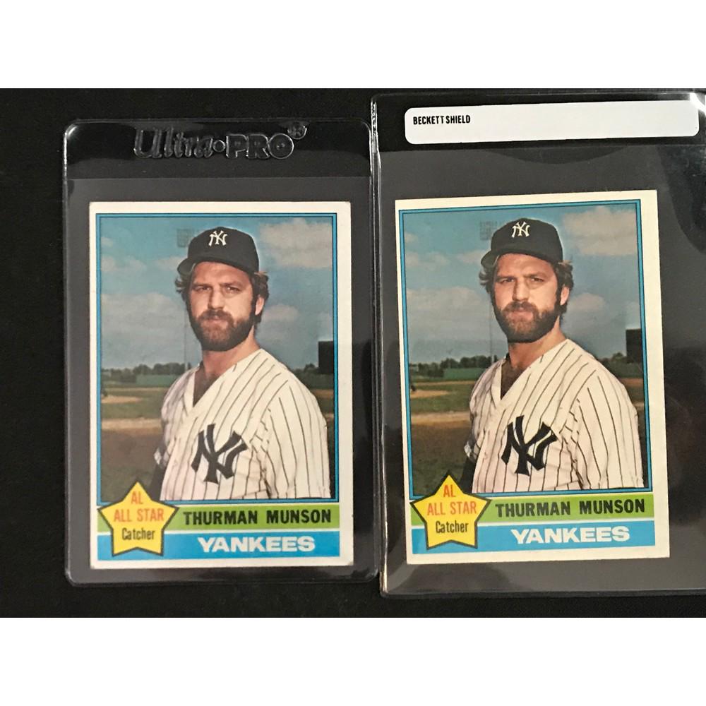 Two 1976 Topps Thurman Munson Cards - Jan 10, 2022 | Saco River Auction ...