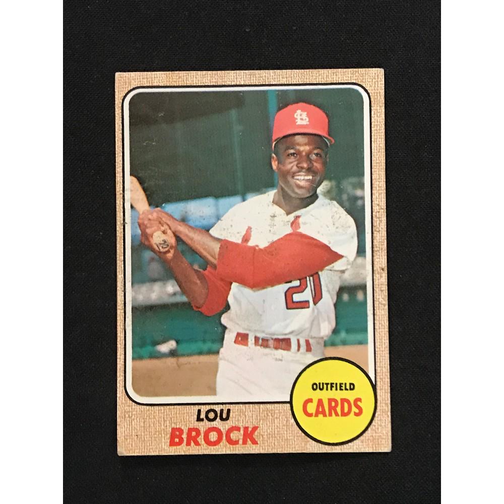1968 Topps Lou Brock Card