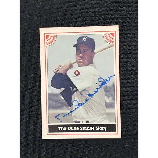 1983 Duke Snider Signed Card
