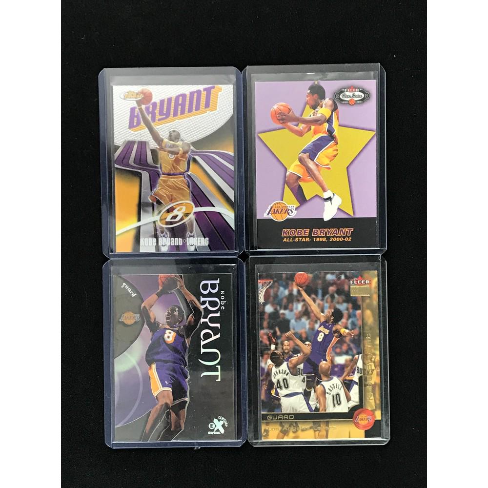 4 Kobe Bryant Basketball Cards