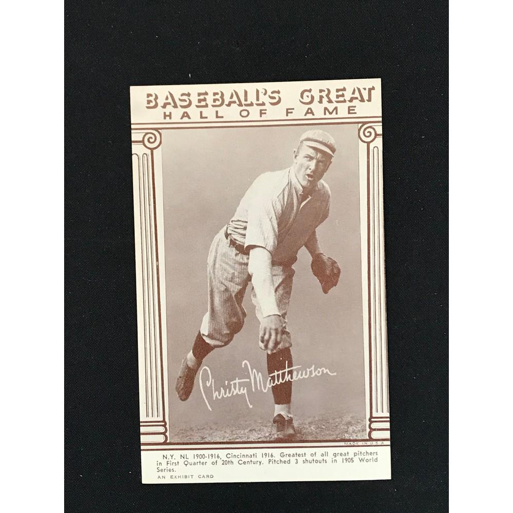 Christy Mathewson Baseball Exhibit Card