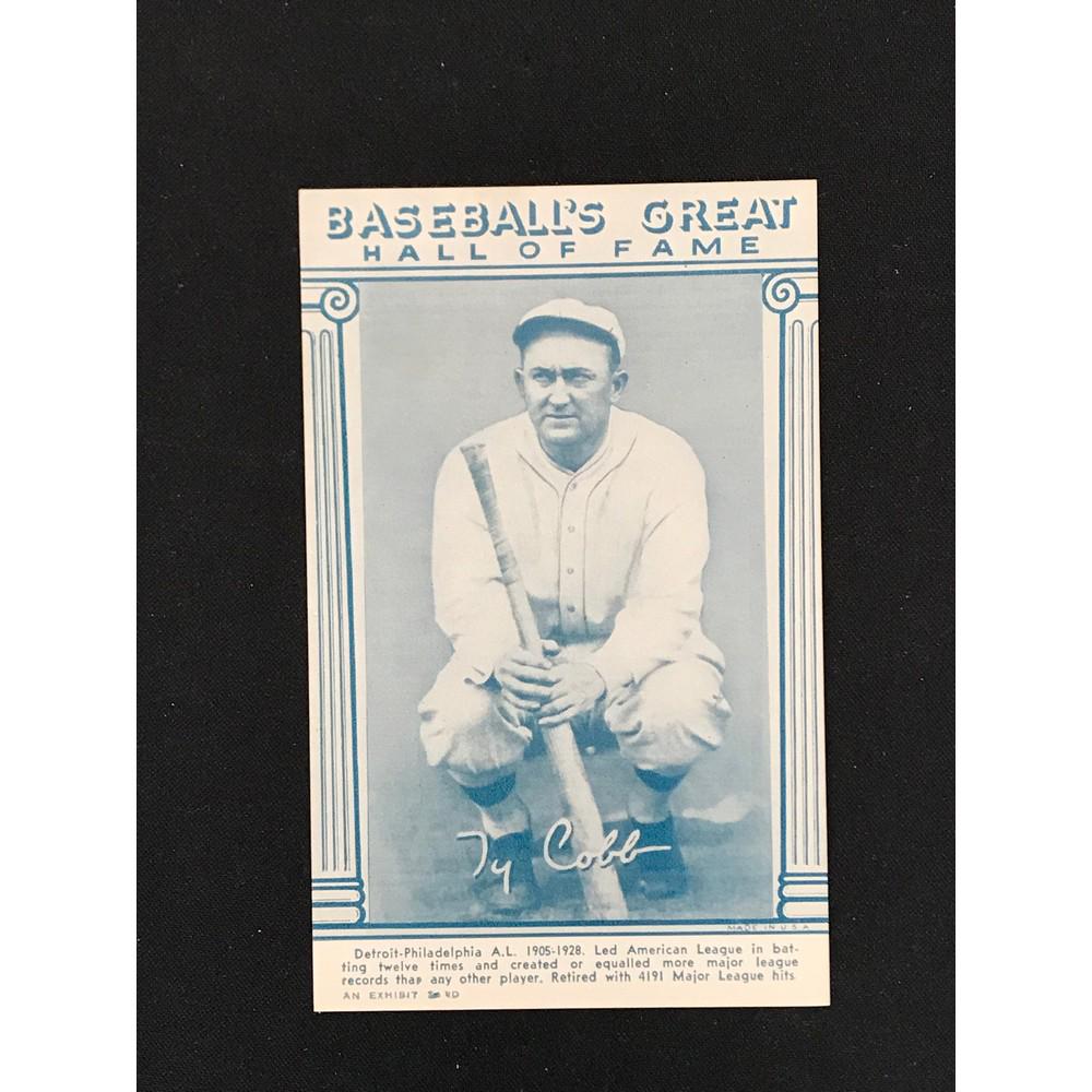 Ty Cobb Baseball Exhibit Card