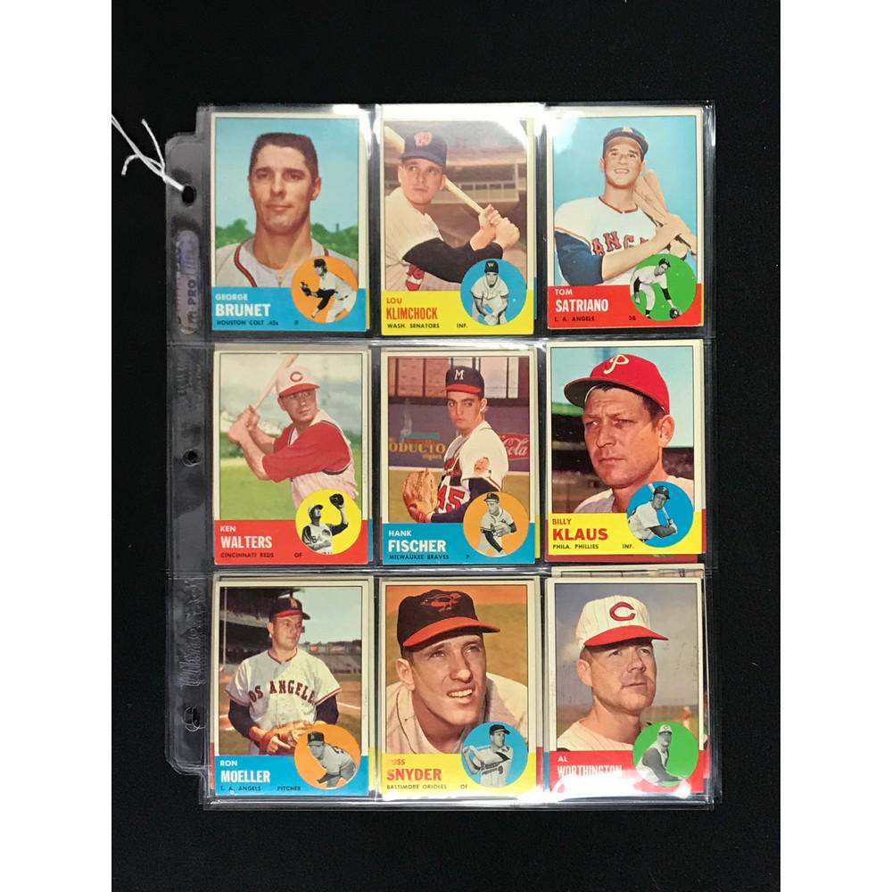 27 1963 Topps Baseball Cards High Numbers
