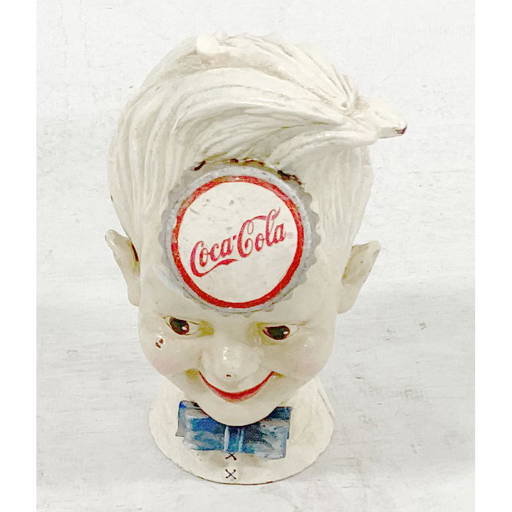 Vintage Iron Coca-Cola Sprite Boy Head Money Bank (#0658B) on May 21 ...