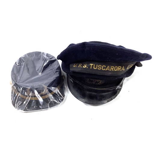 Three Vintage Military Hats, Coast Guard Gar