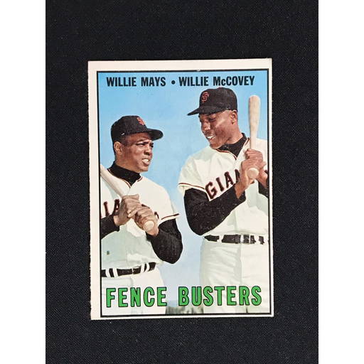 1967 Topps Fence Busters Vg+ Light Wrinkle