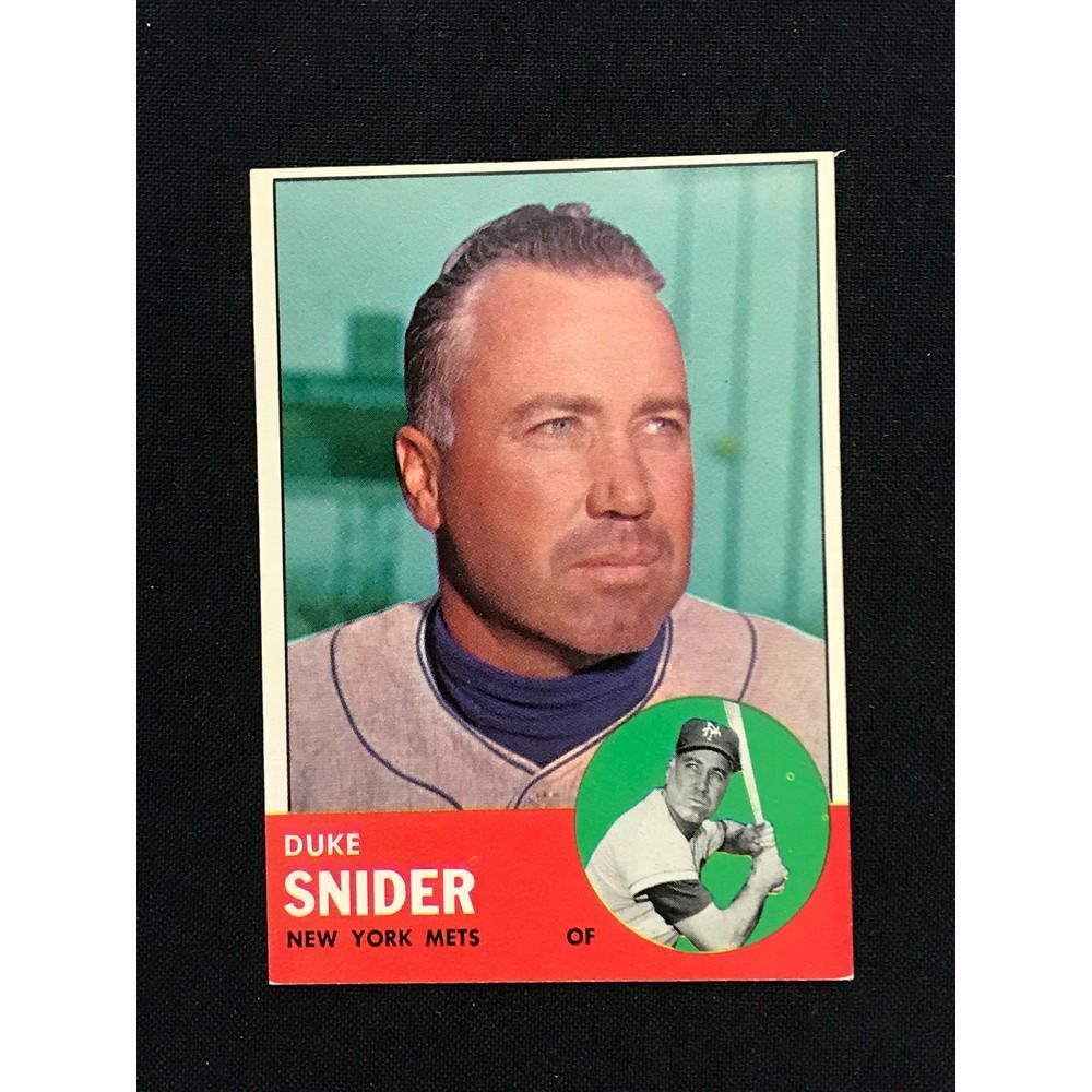 1963 Topps Duke Snider (#0141) on Aug 15, 2022 | Saco River Auction in ME