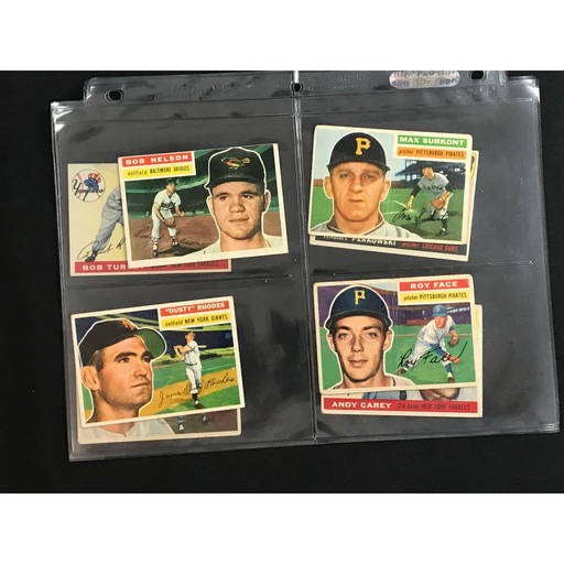 8 1955-56 Topps Baseball Cards (#0079A) on Aug 29, 2022 | Saco River ...