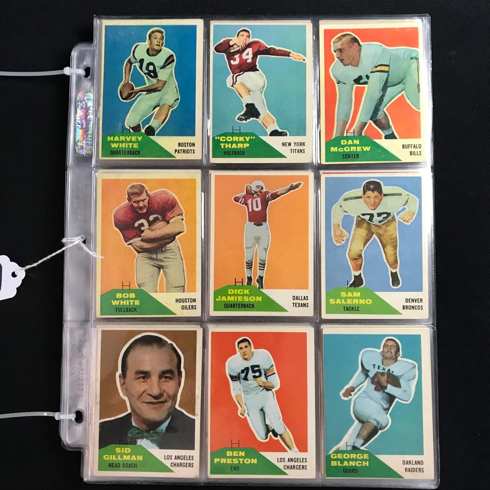 1960 Fleer Football Complete Set