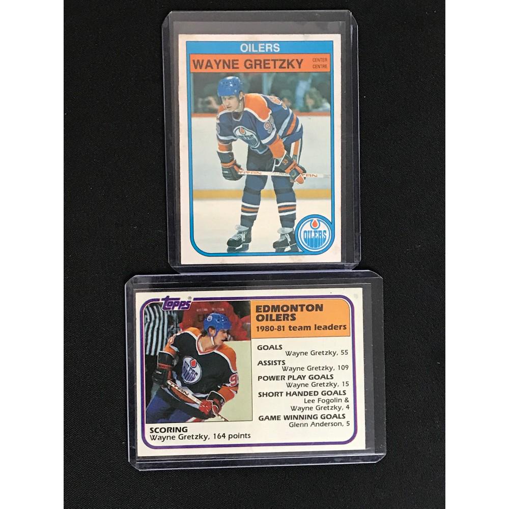 Two Early Wayne Gretzky Cards
