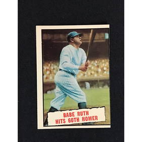 1961 FLEER BABE RUTH #75 BASEBALL CARD - Sep 15, 2013 | Pioneer Auction ...