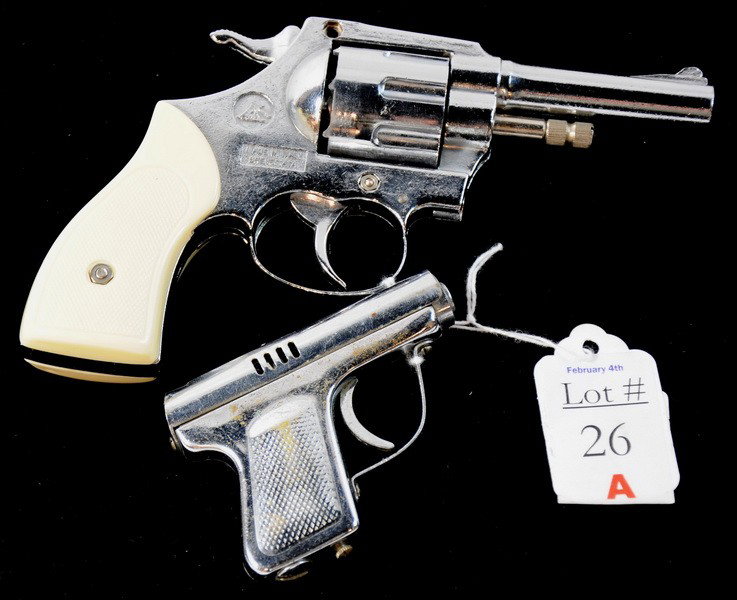 Vintage Cap Gun And Gun Lighter