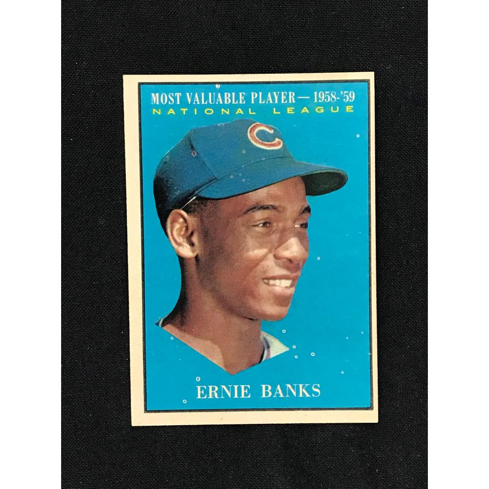 1961 Topps Mvp Ernie Banks (#0123) on Mar 27, 2023 | Saco River Auction ...